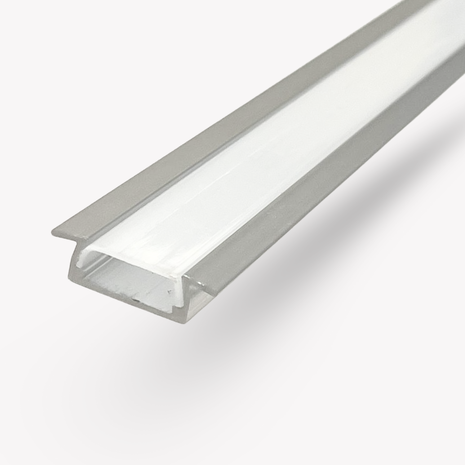 Profilé LED 2 Mètres Encastré pour Bandes LED en Aluminium avec Cover ...