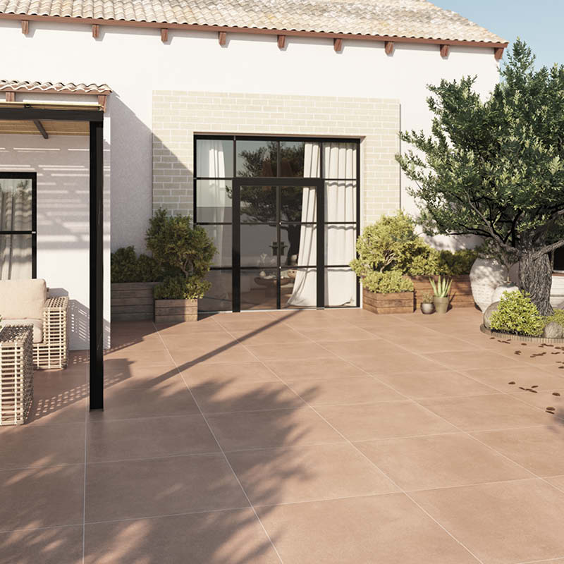 Pavimento Porcelanico FANGO ROSSO ANTIDESLIZANTE 90x90cm C3/R11 | Leroy ...