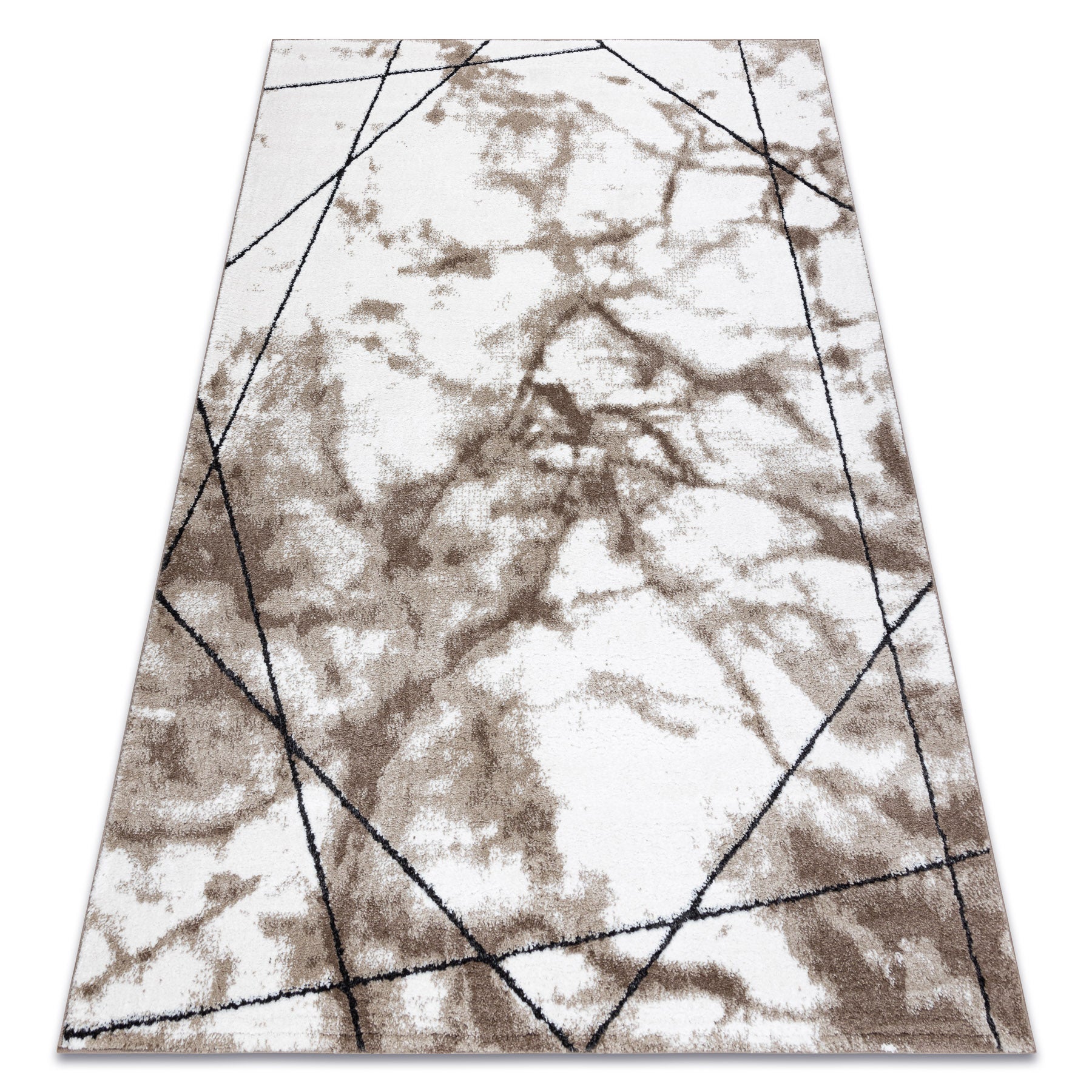 Alfombra moderna COZY Lina, geométrico, mármol - Structural dos niveles ...