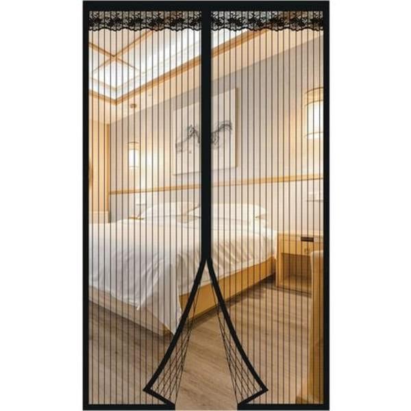 Puerta con mosquitera magnética, con cierre magnético en la parte ...
