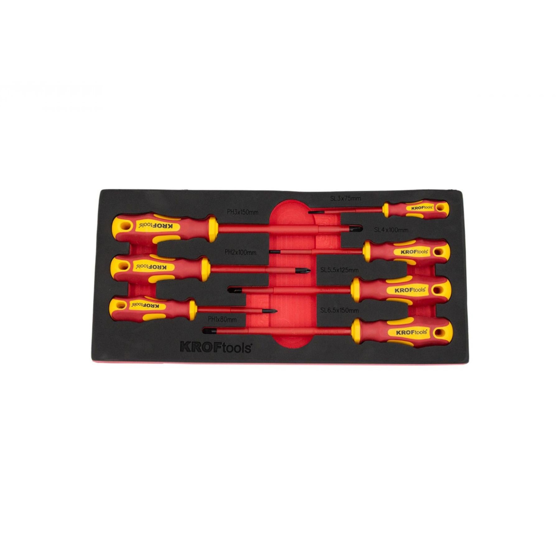 JEU DE 7 TOURNEVIS ISOLES GS VDE 1000 VOLTS | Leroy Merlin