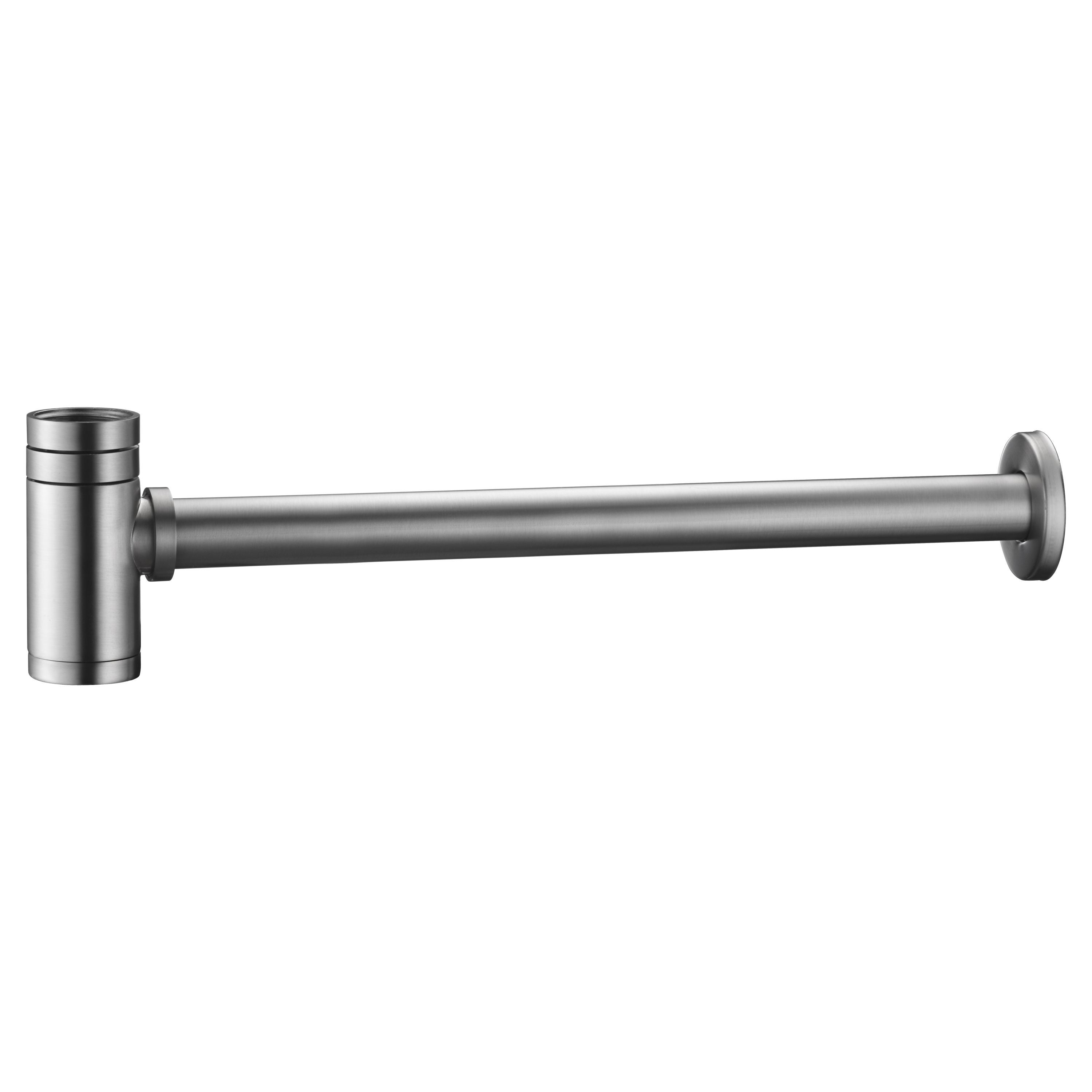 Siphon rond en nickel brossé, acier et laiton, design apparent, IMEX ...