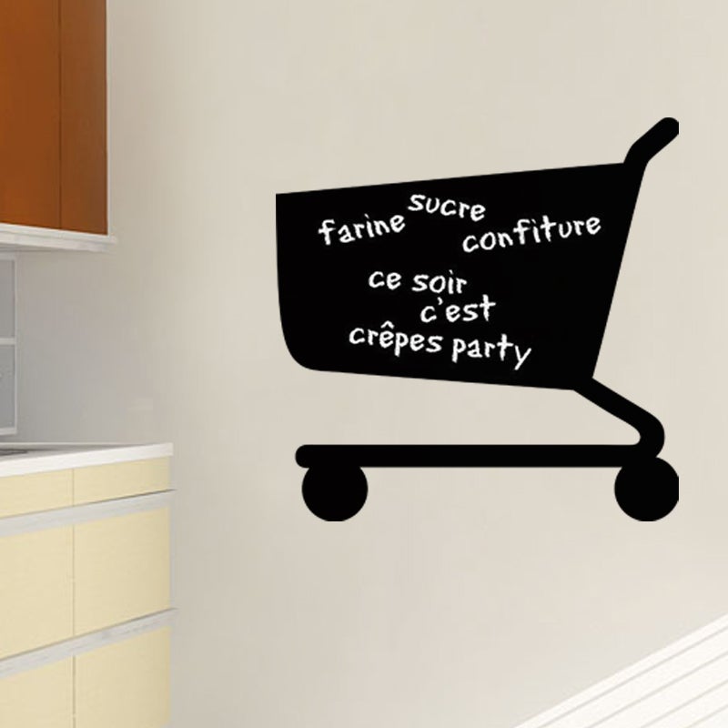 Sticker ardoise tableau noir - stickers muraux adhésif effaçable ...