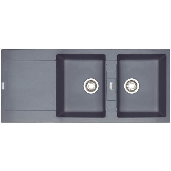 Evier à encastrer 2 bacs FRANKE Maris Fragranit avec vidage manuel ...