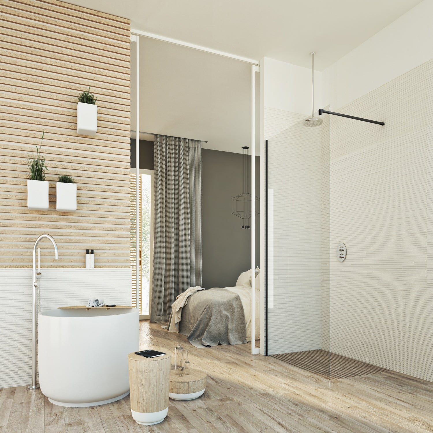 Paroi douche 90 CM en verre transparent 8mm mod. Walk in Black Lato ...