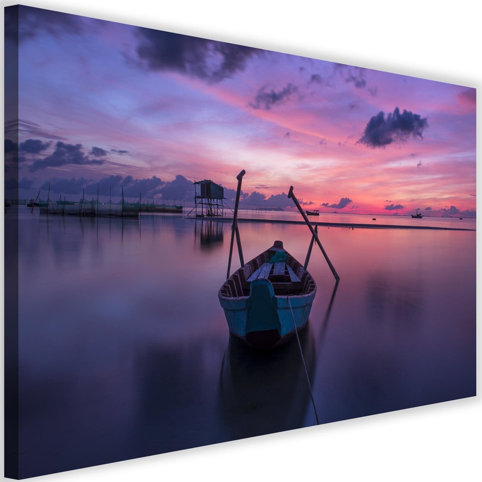 Tableau sur le lac - 90 x 60 cm | Leroy Merlin