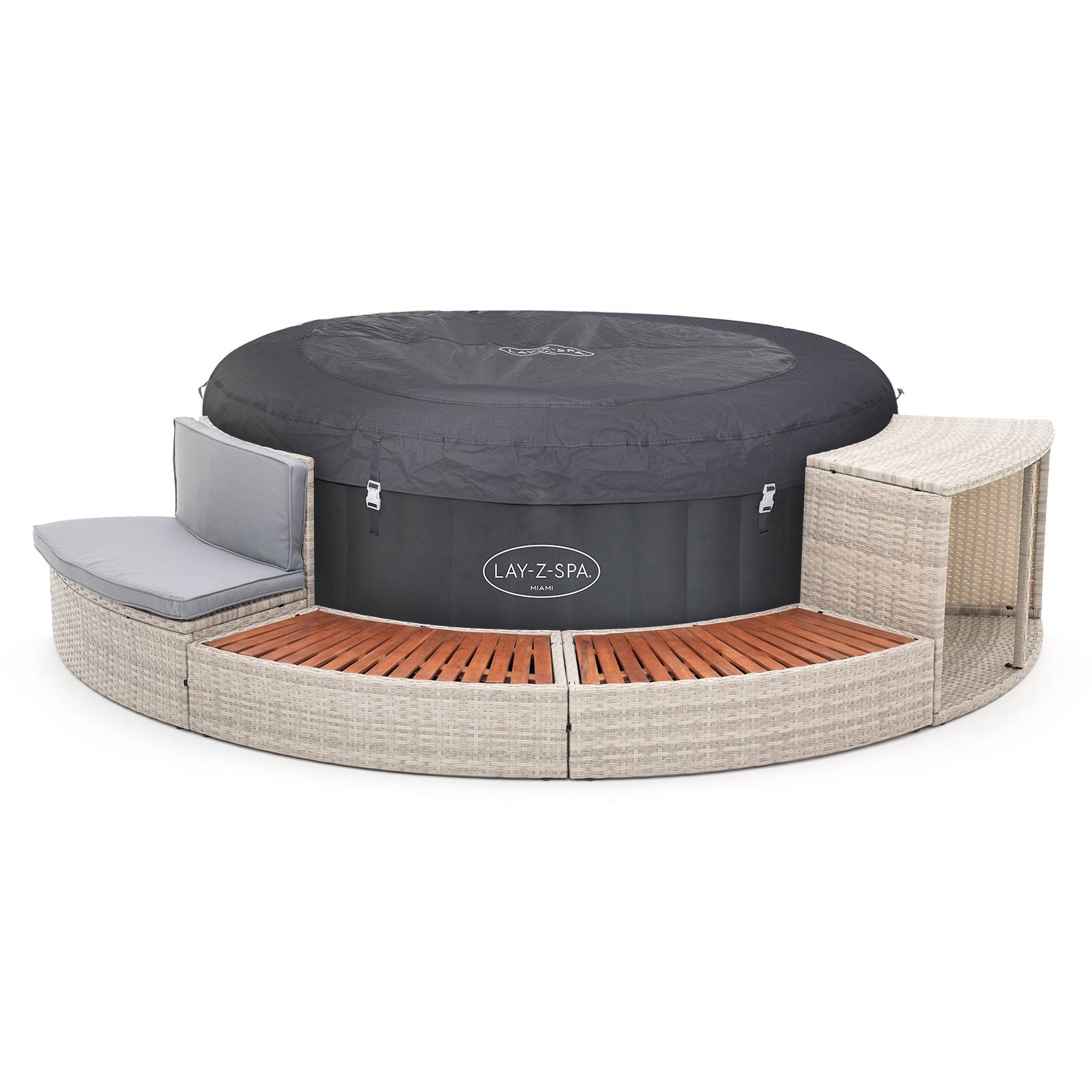 Spa Hinchable Bestway Lay-Z-Spa Miami Ø180x66 cm con Airjet ...