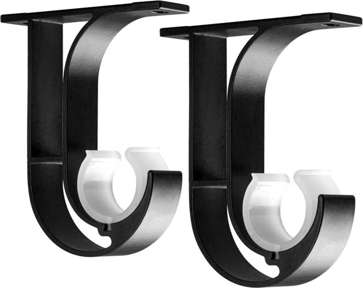 Staffe per aste per tende - 2 pezzi - Ganci per aste decorative ...