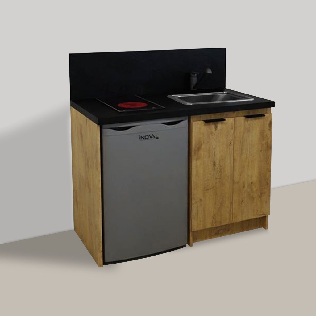 PACK COMPLET KITCHENETTE CHÊNE GOLDEN 120cm + ELECTRO | Leroy Merlin