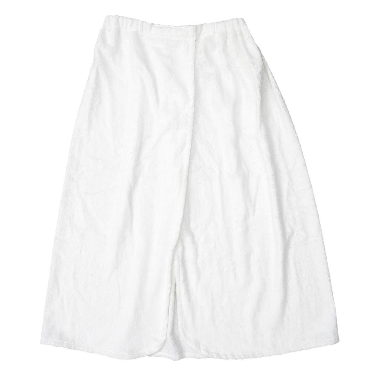 Sortie de bain en fibre de bambou 70x140cm blanc | Leroy Merlin