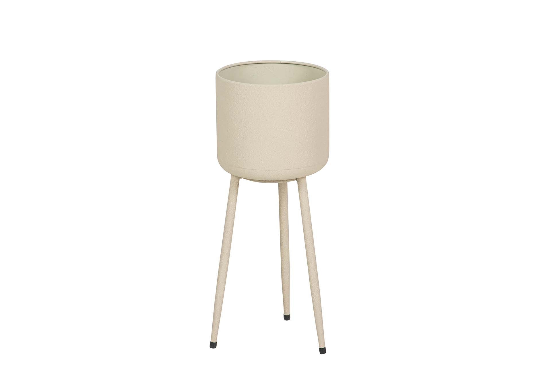 Plantero Metal Beige 20x20x50 Cm | Leroy Merlin