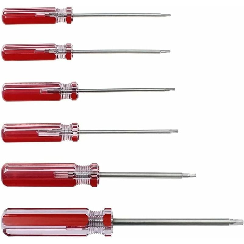 Jeu de 6 tournevis triangulaires, embouts de tournevis triangulaires magnétiques 1,8 mm 2,0 mm 2 ...