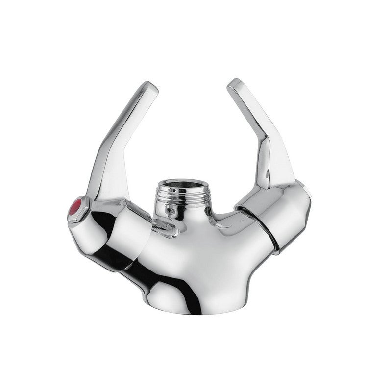 Miscelatore monoforo con vitoni a dischi ceramici e comando con leve ...