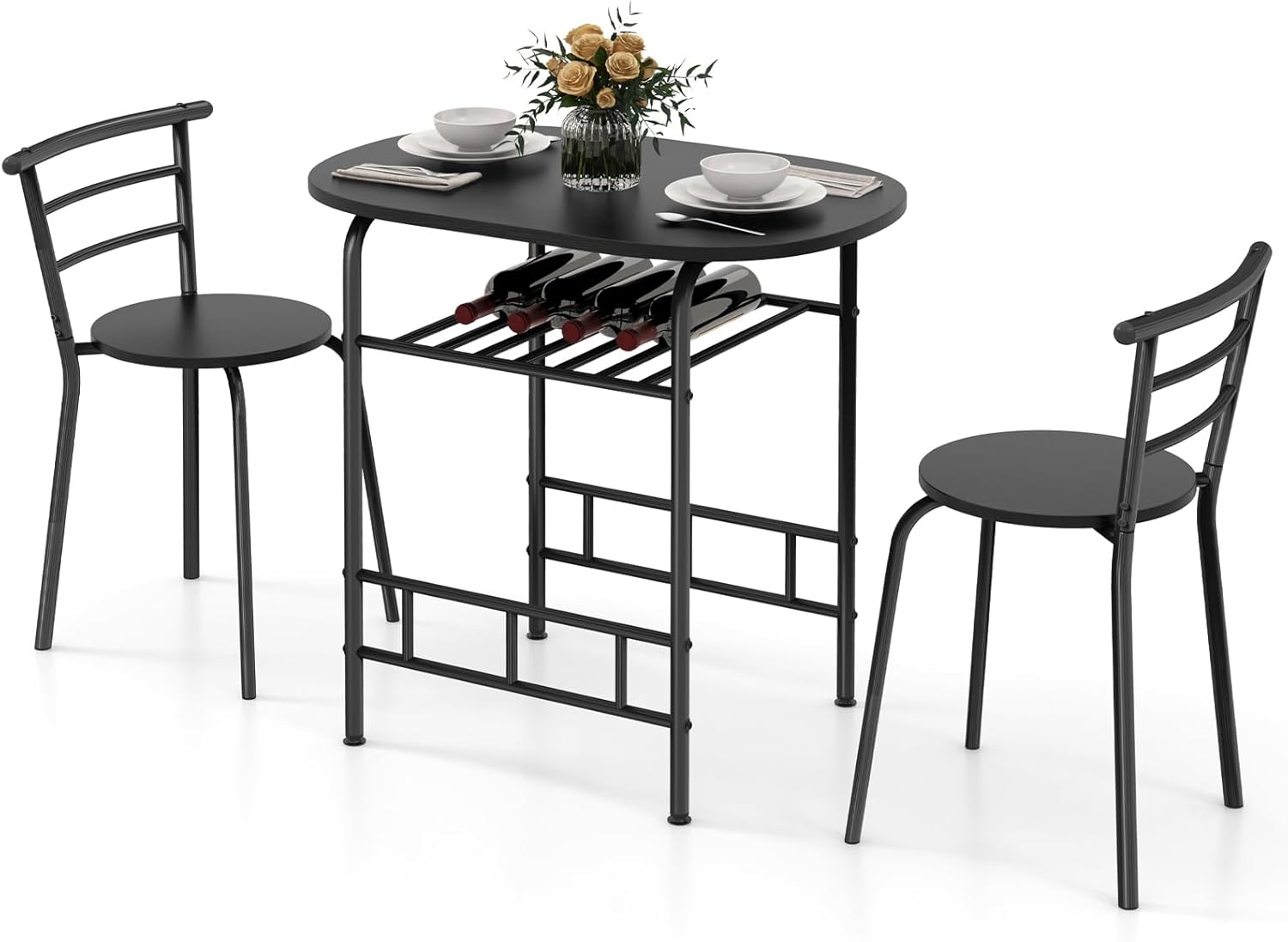 Table de Cuisine avec Chaise pour 2 Personnes, Table Cuisine Petit ...