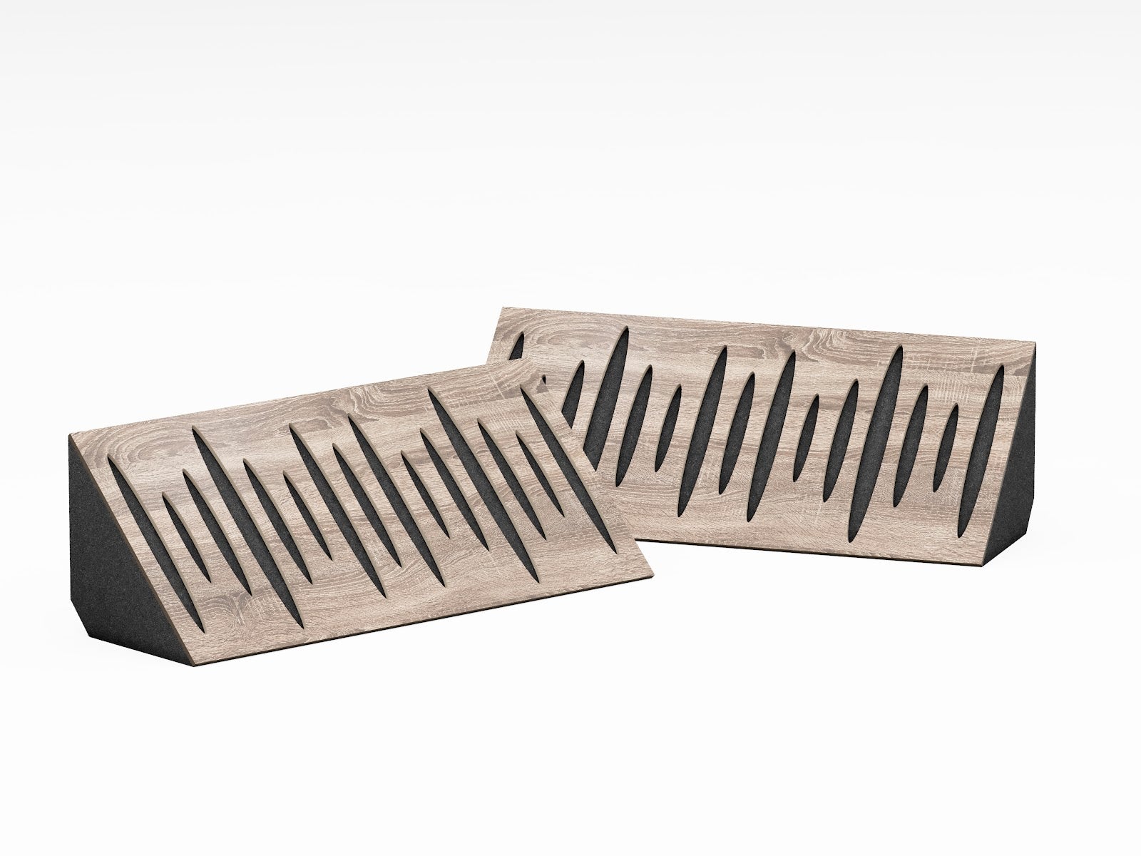 Lot de 2 Pièges à basses PULSE-MINI-HORIZONT acoustiques étroits ...