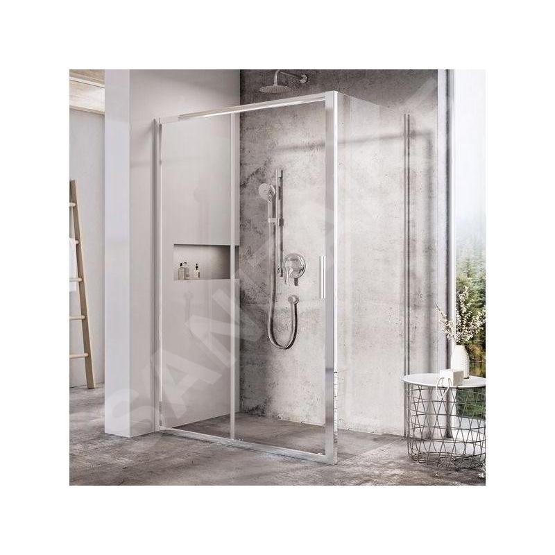 Ravak Blix - Paroi de douche BLSPS-90, 885-900 mm, aluminium brillant ...