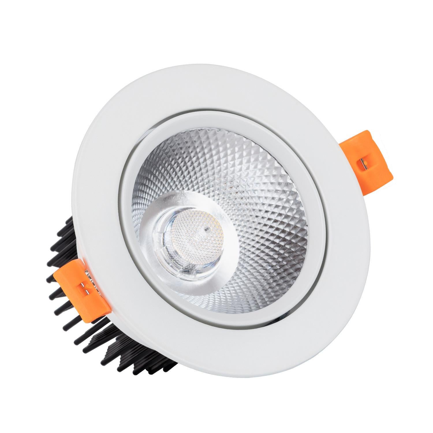 Ledkia Foco Downlight LED 12W Circular COB CRI90 Corte Ø 90 mm No ...