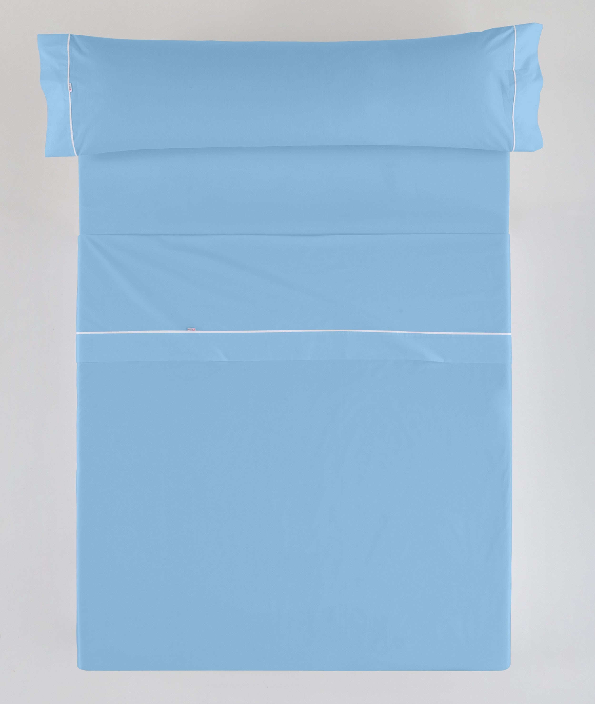 Parure de draps bleu clair - lit 105 | Leroy Merlin