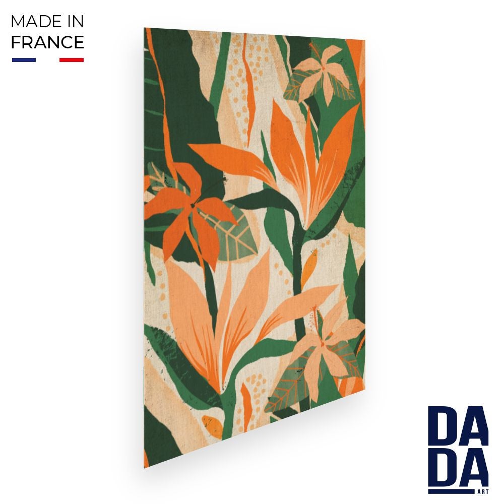 Affiche Fleurs tropicales vives / 40x50cm / Fabriqué en France / DADA ...
