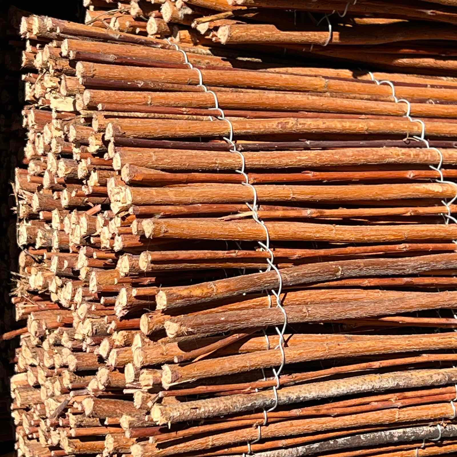 Mimbre Natural para Vallas y Pérgolas – Rollo 1.5x5 m, Fabricado en ...