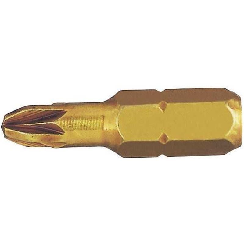 Punta Pozidriv (PZ) STANDARD-E extra dura guía 1/4 corta con punta ...