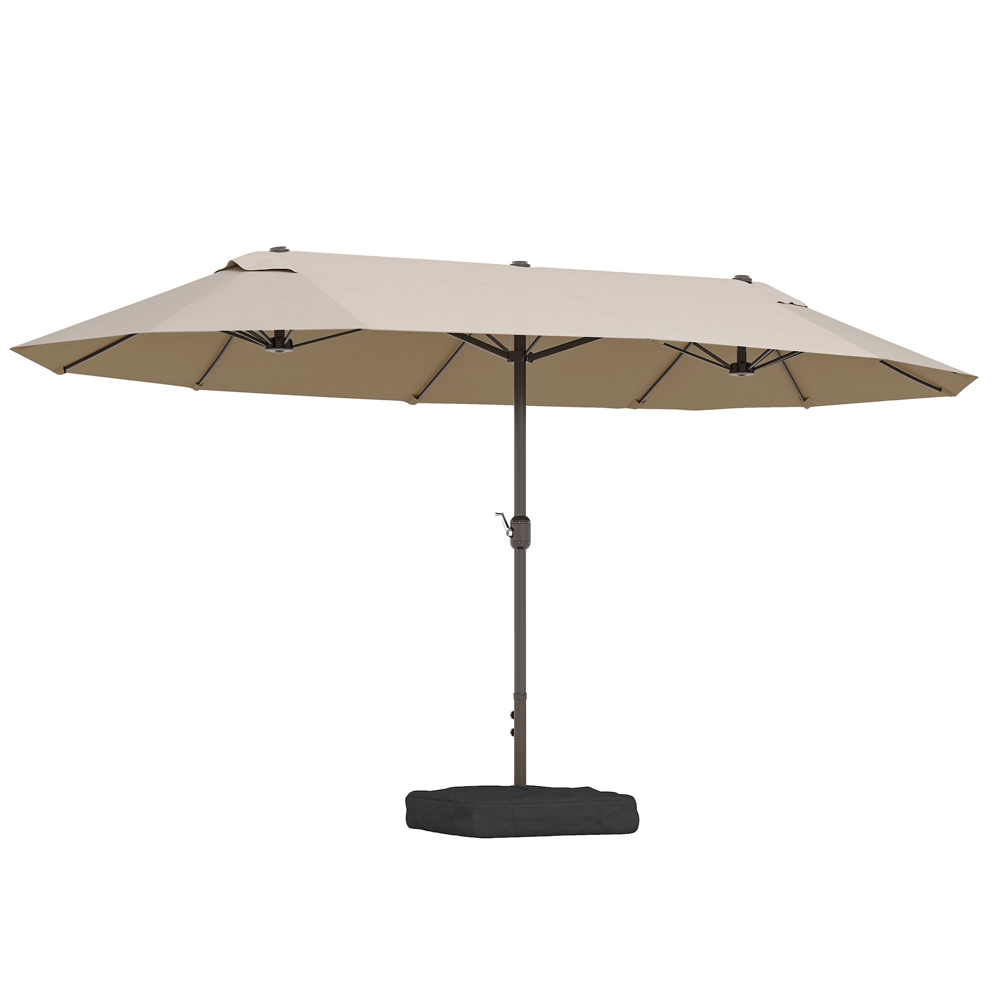 Parasol de jardin double Polyester Outsunny | Leroy Merlin