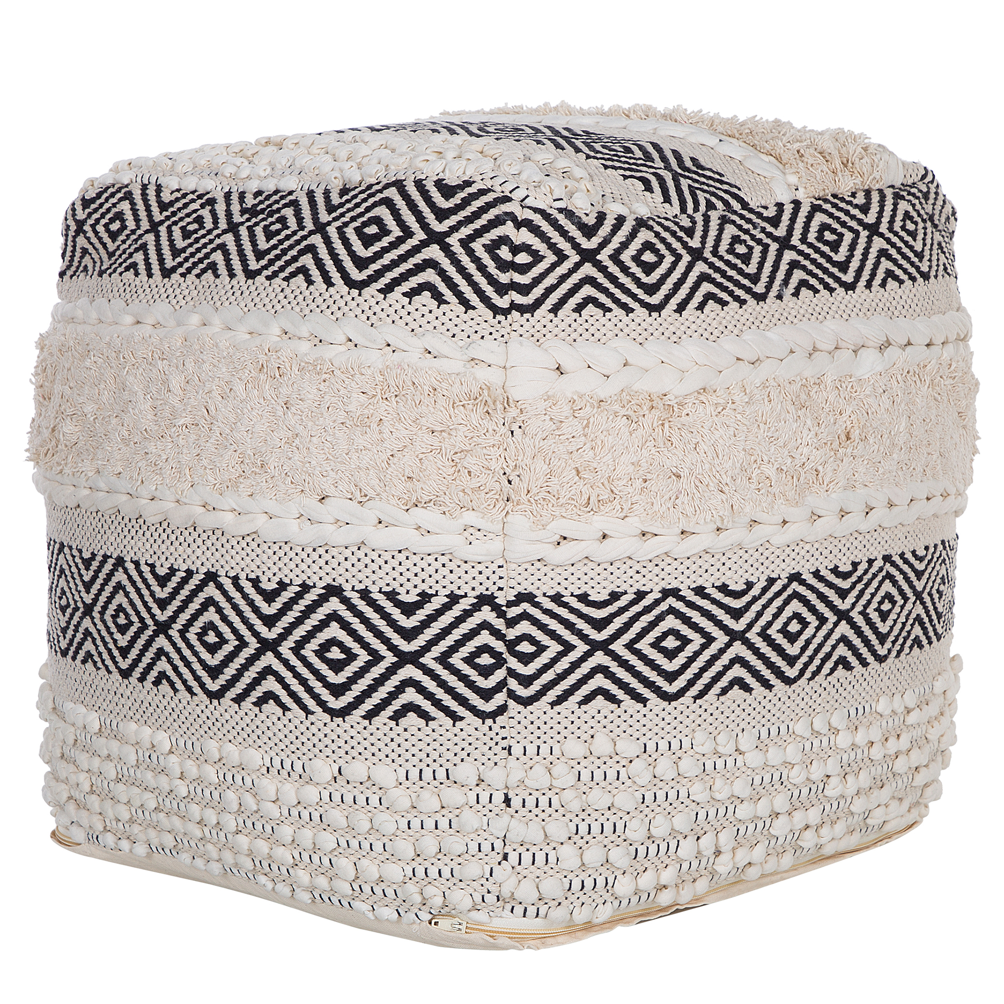 Beliani Puf KANAM Crema | Leroy Merlin