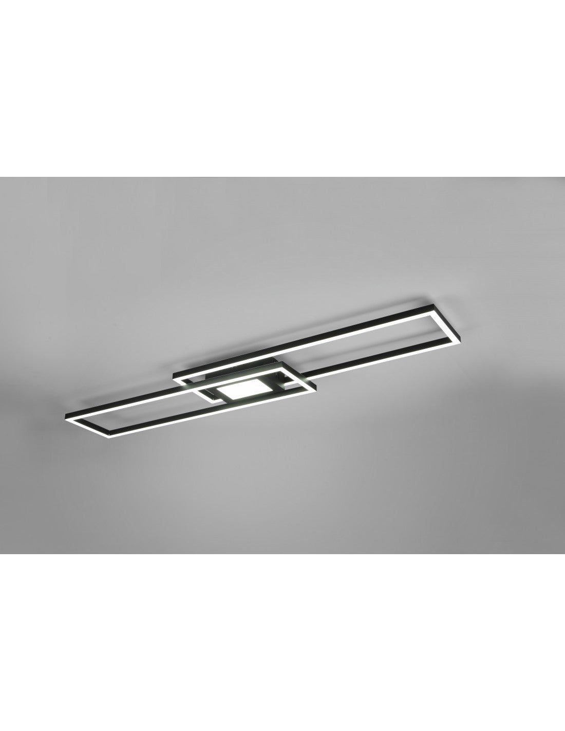 Trio Leuchten Ganado 670710532 LED Ceiling Light Metal Matt Black with ...
