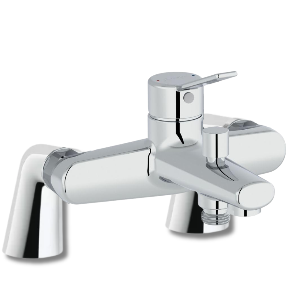Mitigeur baignoire mécanique JACOB DELAFON Eo chromé avec colonnettes ...