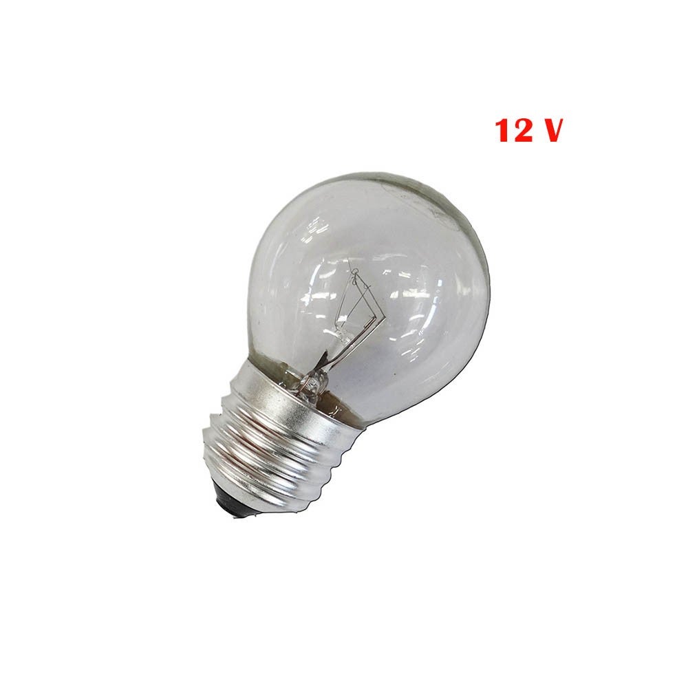 Bombilla incandescente esférica clara 60w e27 12v | Leroy Merlin