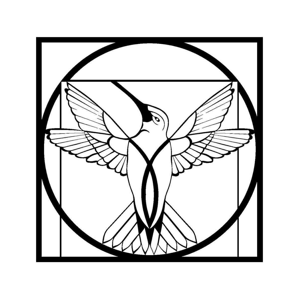 Decoración de Metal Colibrí 7, Metal, Negro, EPIKASA | Leroy Merlin