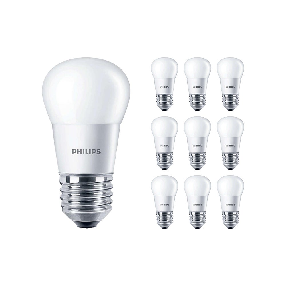 Lot 10x Philips Corepro LEDluster E27 Boule Dépolie 5W 470lm - 827 ...