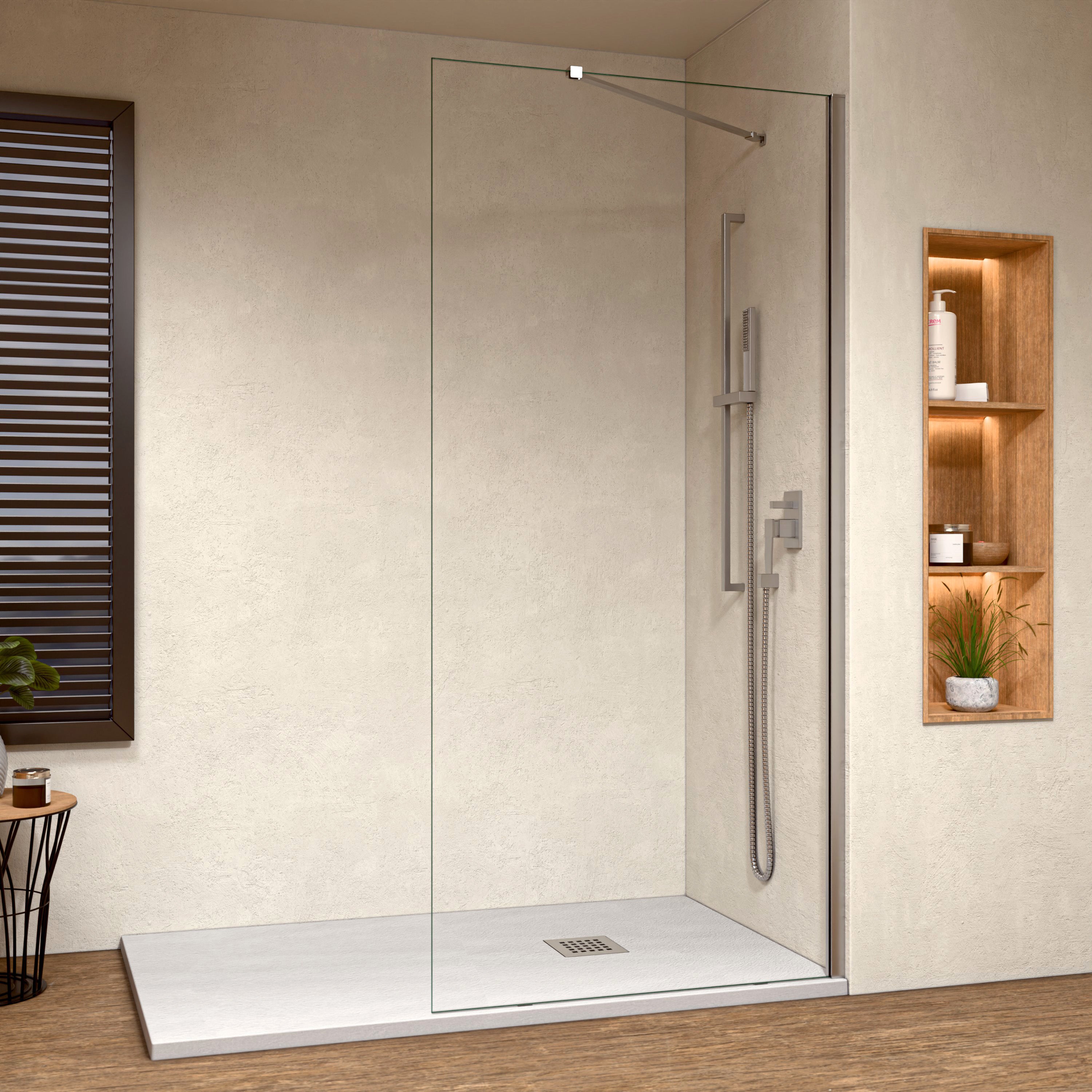 BELLOBATH - Box doccia frontale con pannello fisso - Trasparente ...