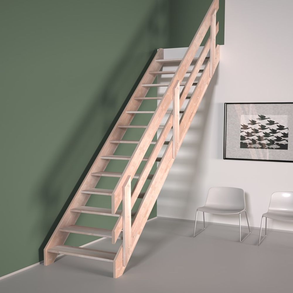 Escalier de meunier 70 cm de large bois de hêtre | Bricoman