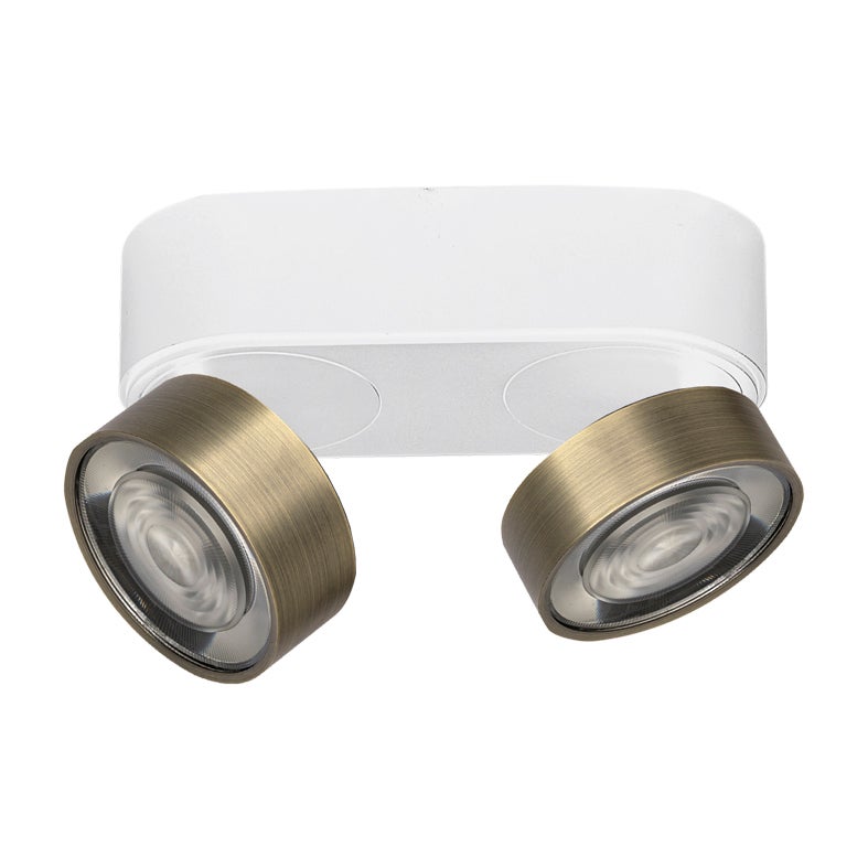 Hole Applique Et Plafonnier Led 13W 3000K Cri90 Blanc/Bronze ...