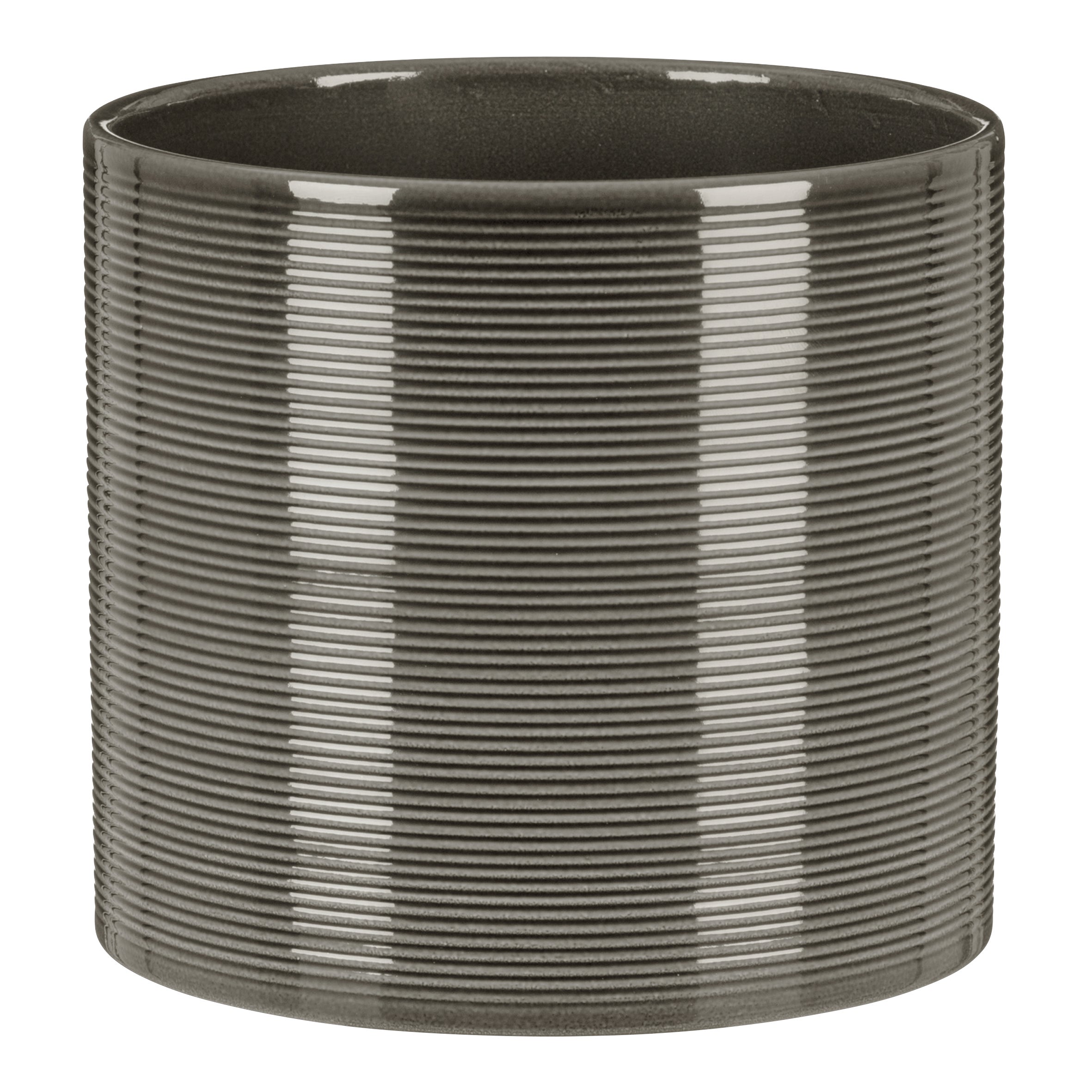 Scheurich pot de fleurs en céramique, couleur: Glass Grey, diamètre 28 ...