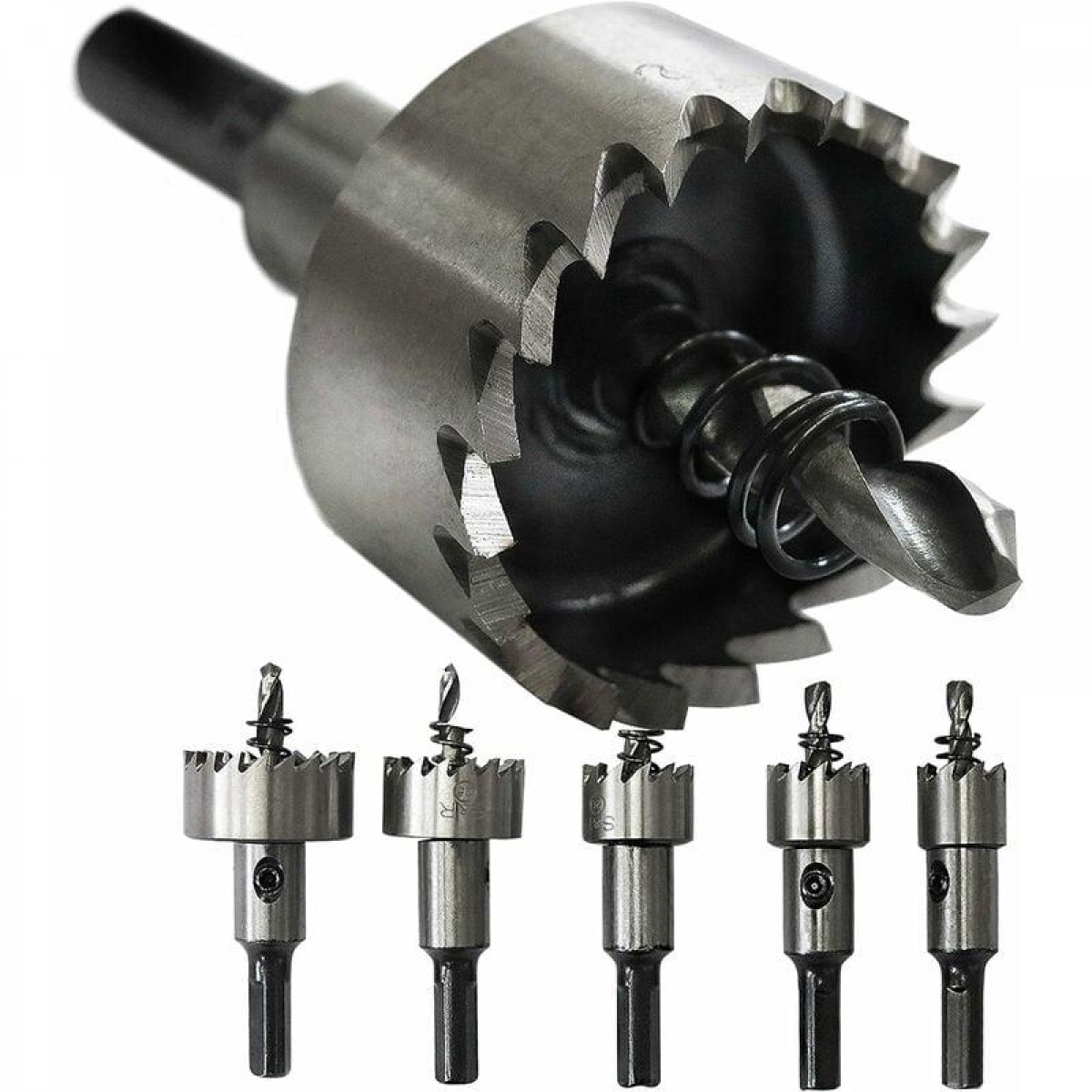 Ensemble de 5 scies cloches HSS mm argent | Leroy Merlin