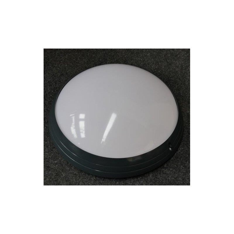 Hublot LED 10W rond anthracite Ø 330mm à détection HF 4000K 800lm IP44 ...