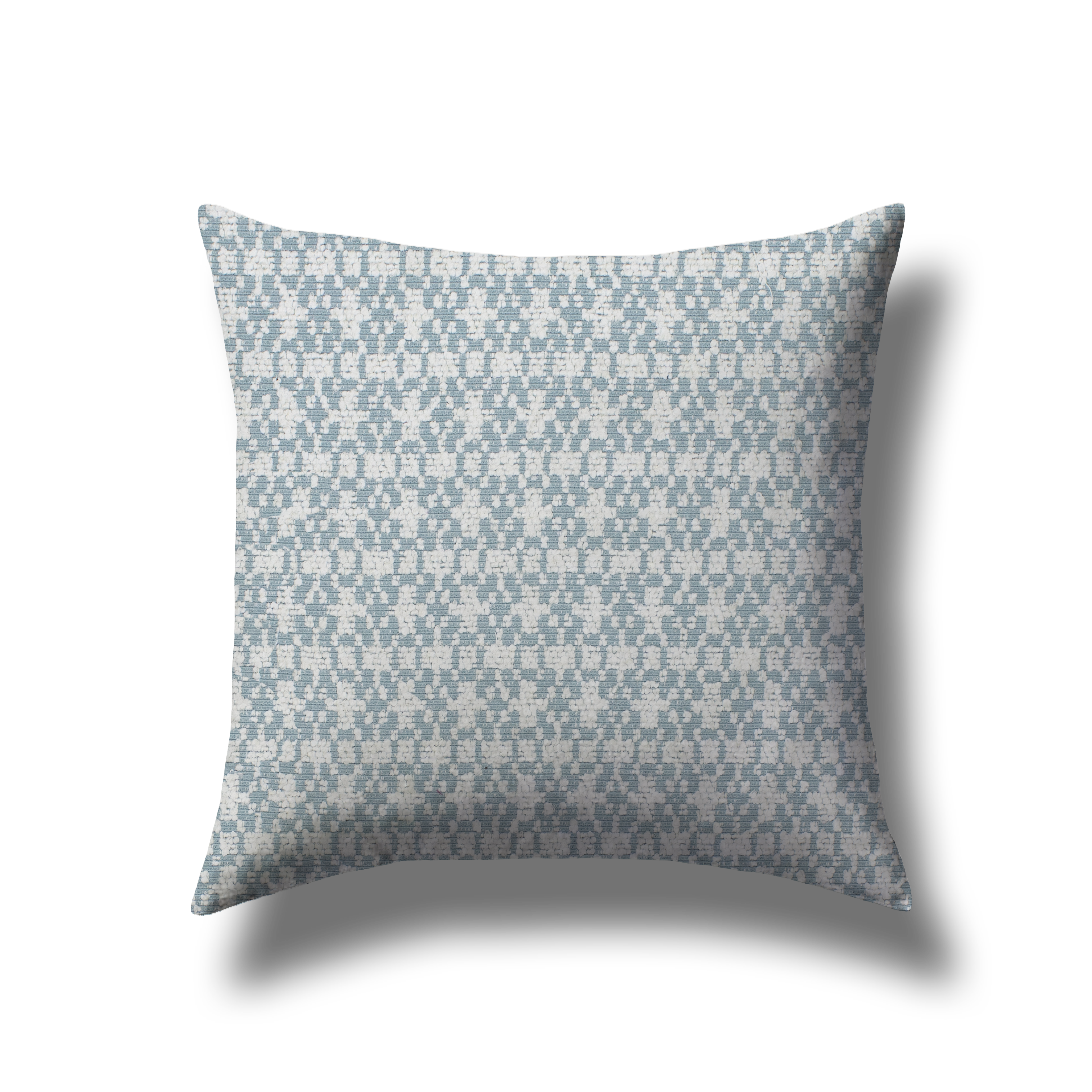 Coussin de salon sarde géométrique Bleu clair 45x45 | Leroy Merlin