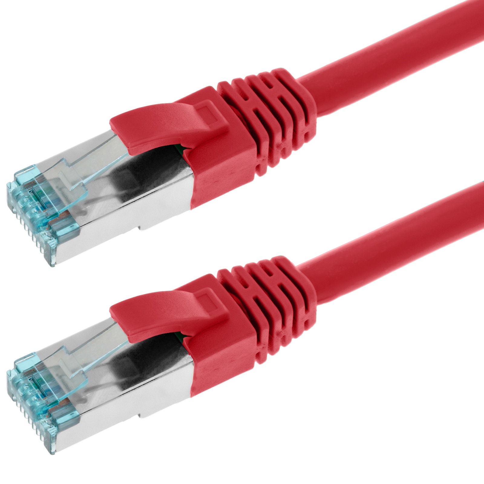 Câble Ethernet SFTP rouge RJ45 Catégorie 7 50cm | Leroy Merlin