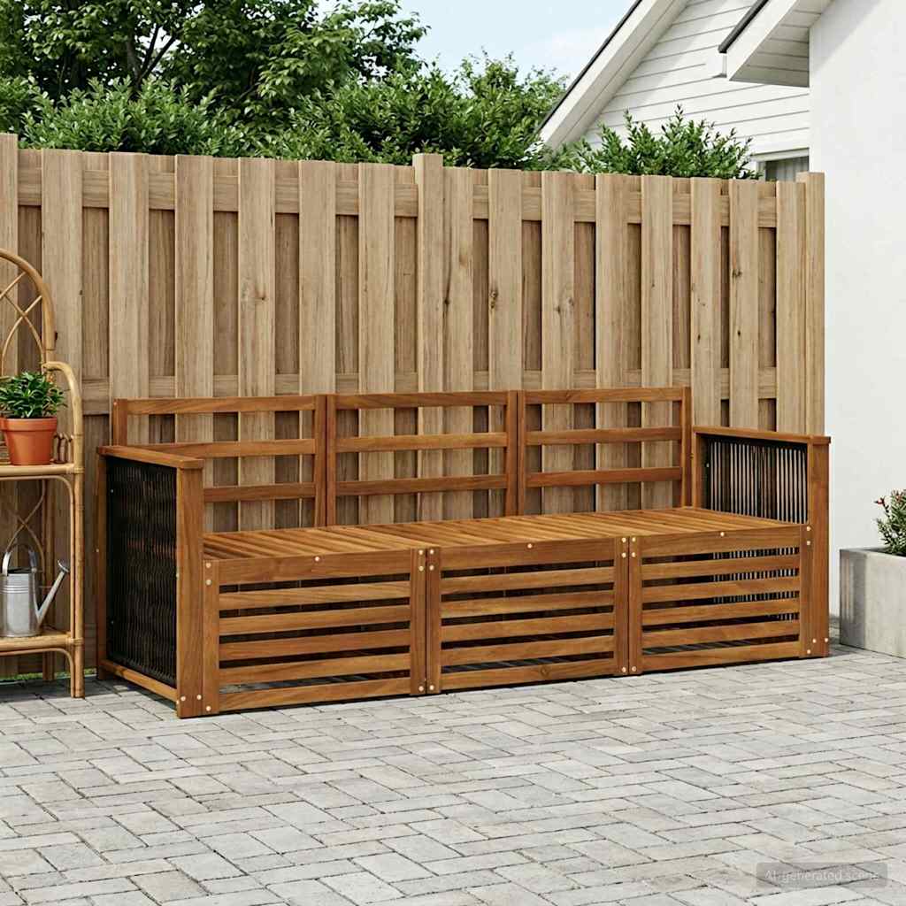 Ensembles de canapés 3 pcs Bois d'Acacia Massif | Leroy Merlin