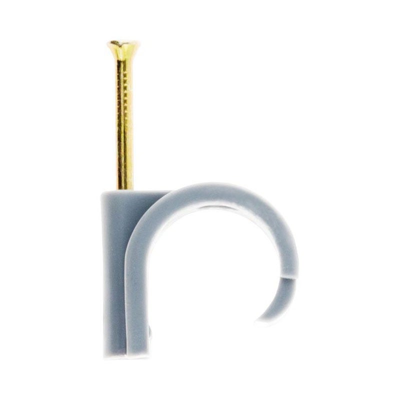 10 grapas para cables Ø20/25mm Gris - Zenitech | Leroy Merlin