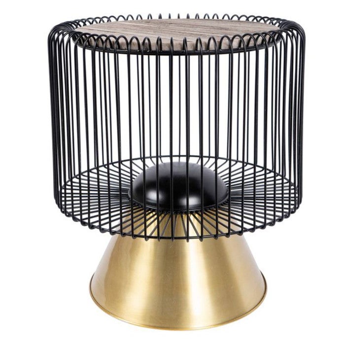 Table d'Appoint Design "Malibu" 56cm Marron | Leroy Merlin