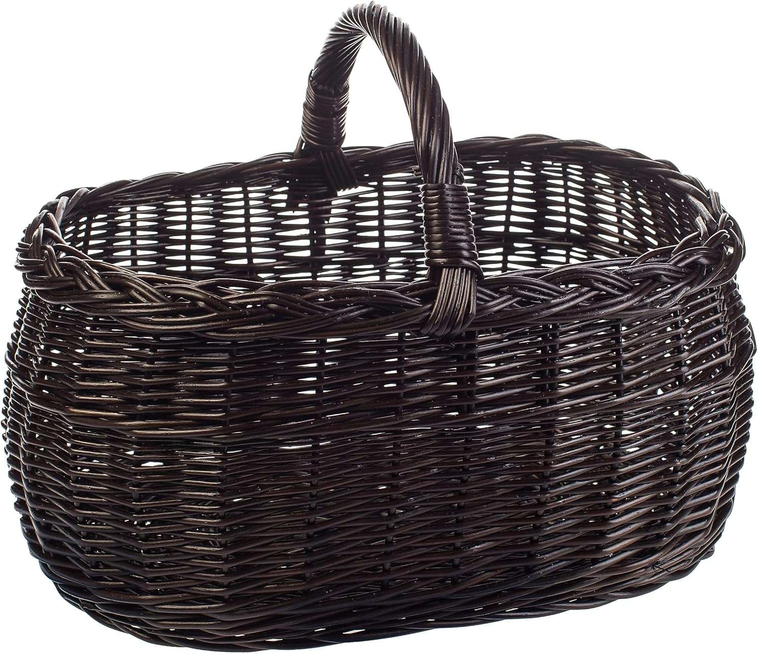 Panier à anse en osier pour faire du shopping de couleur naturelle ou ...