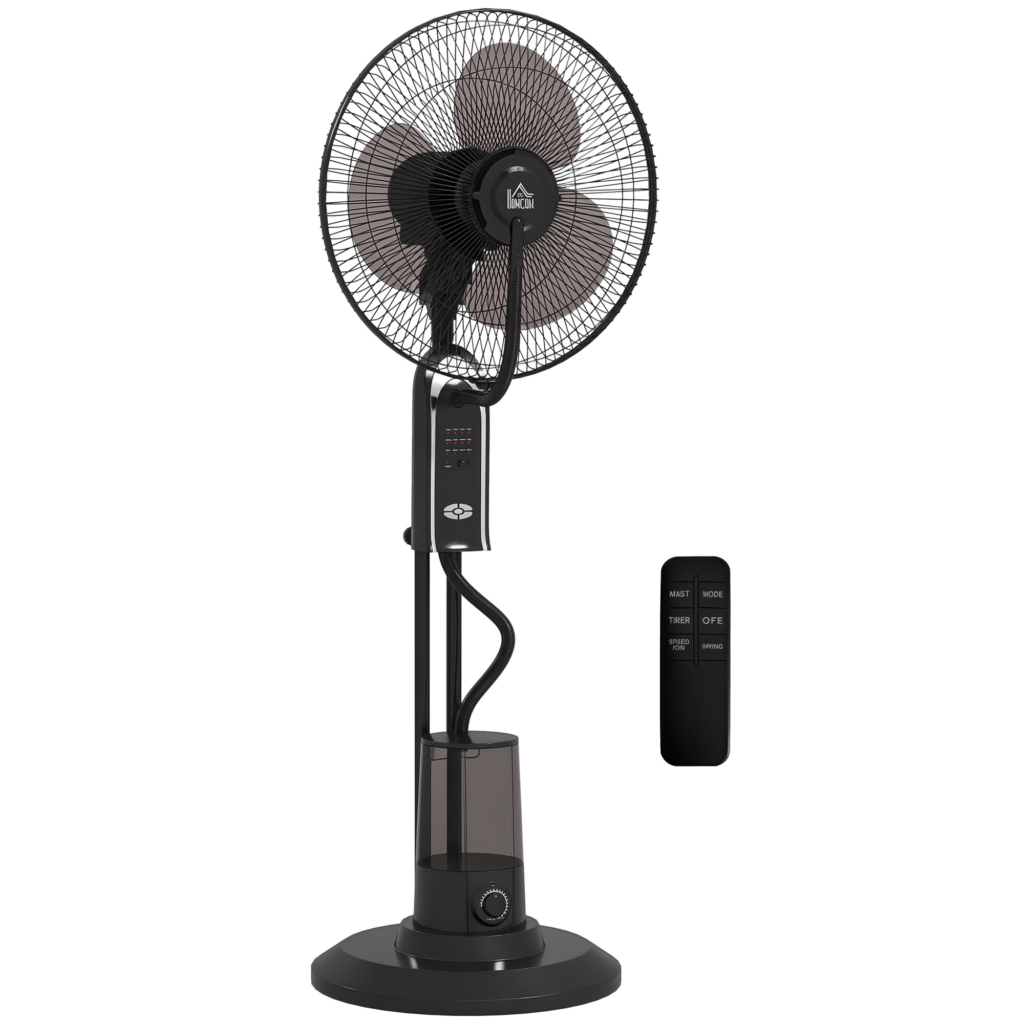 Ventilador refrigerado por agua con humidificador, inclinación de 10 ...