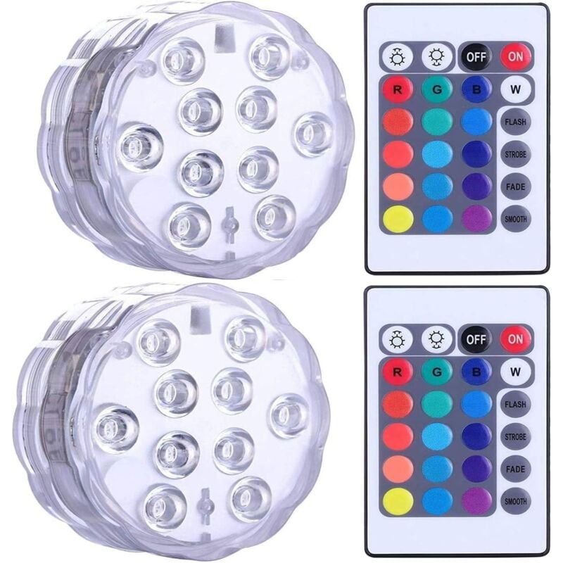 Lampes LED submersibles étanches pour jacuzzi, spa, bassin, lumières ...