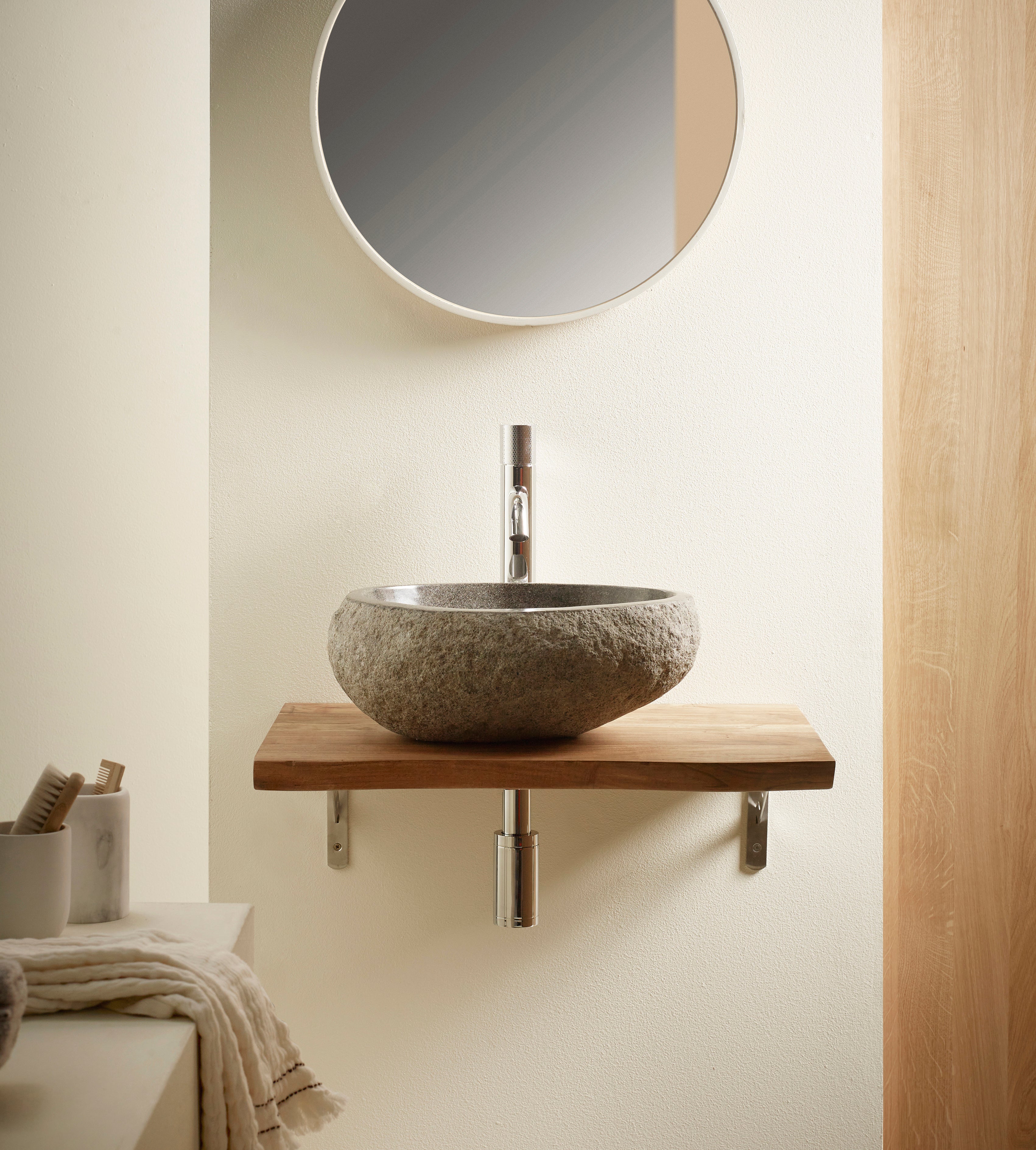 Vasque en pierre BOSTON 350x150 mm | Leroy Merlin