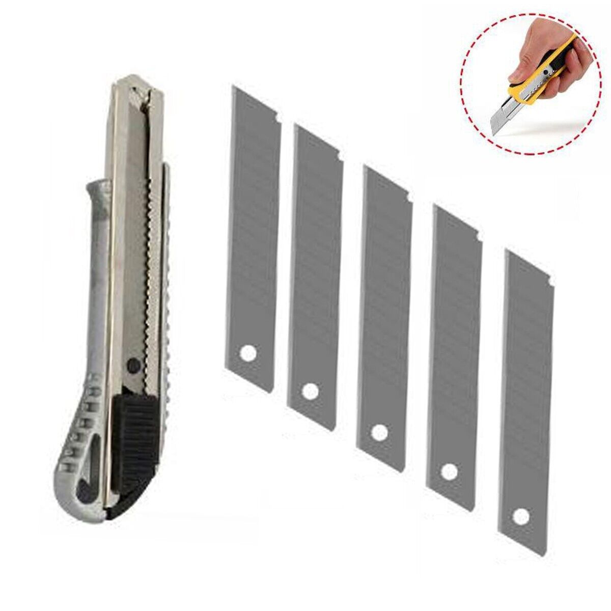 CUTTER PROFESSIONNEL 15,5 CM AVEC VERROUILLAGE GUIDE-LAME 18 MM 71077 ...