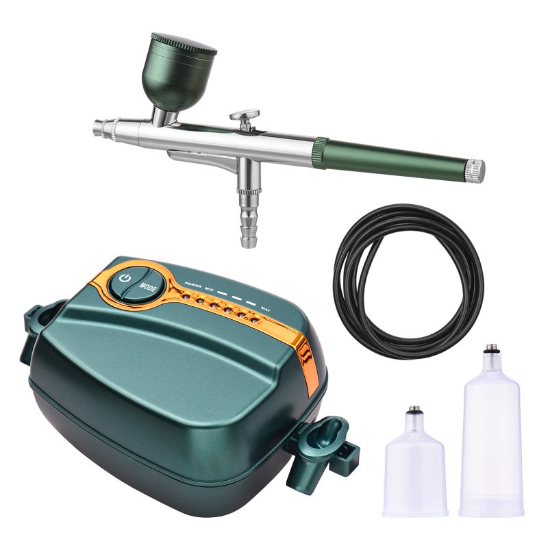 Kit aérographe multifonctionnel avec compresseur, pistolet double ...