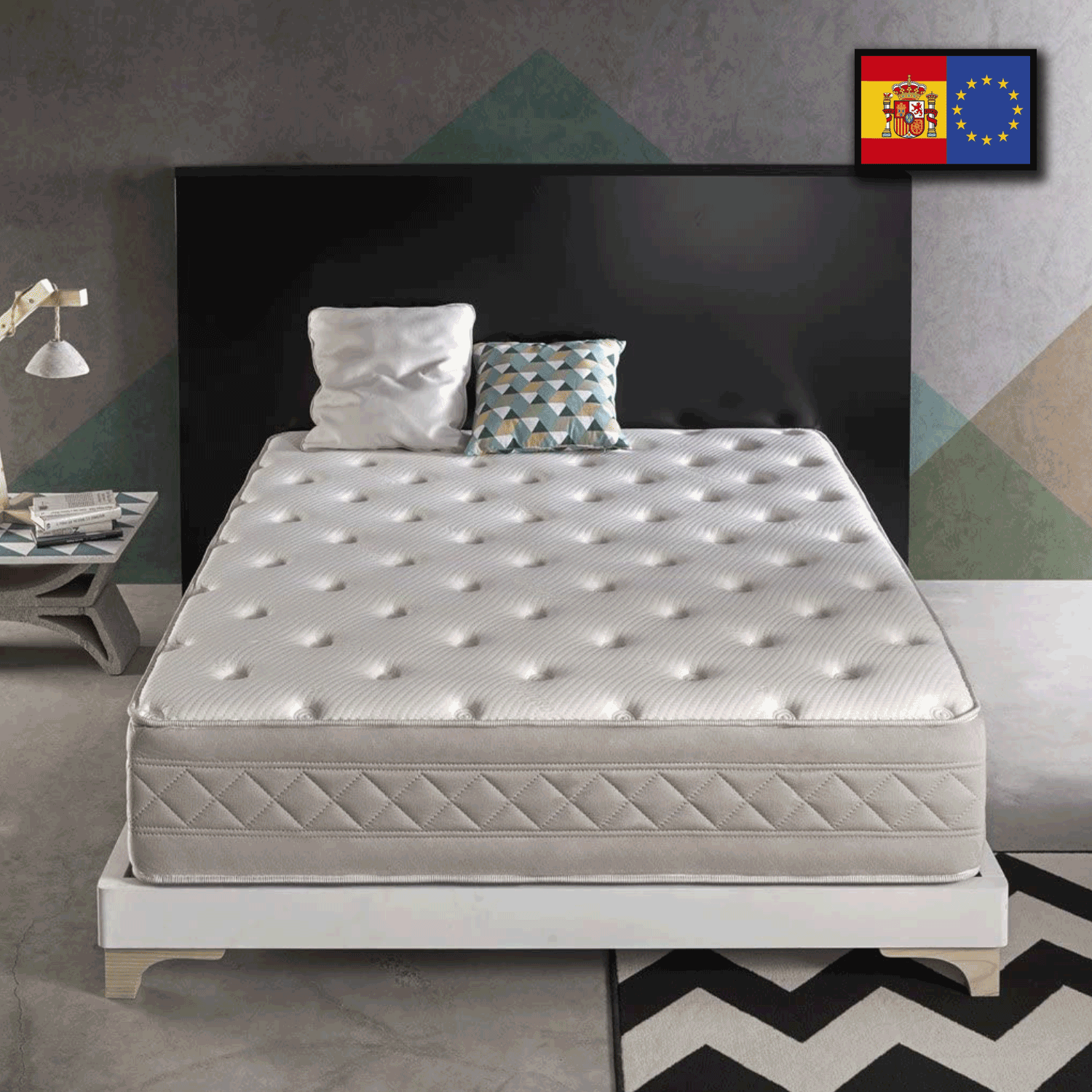 Colchón 90x200 visco alta gama crystal royalty® | Leroy Merlin
